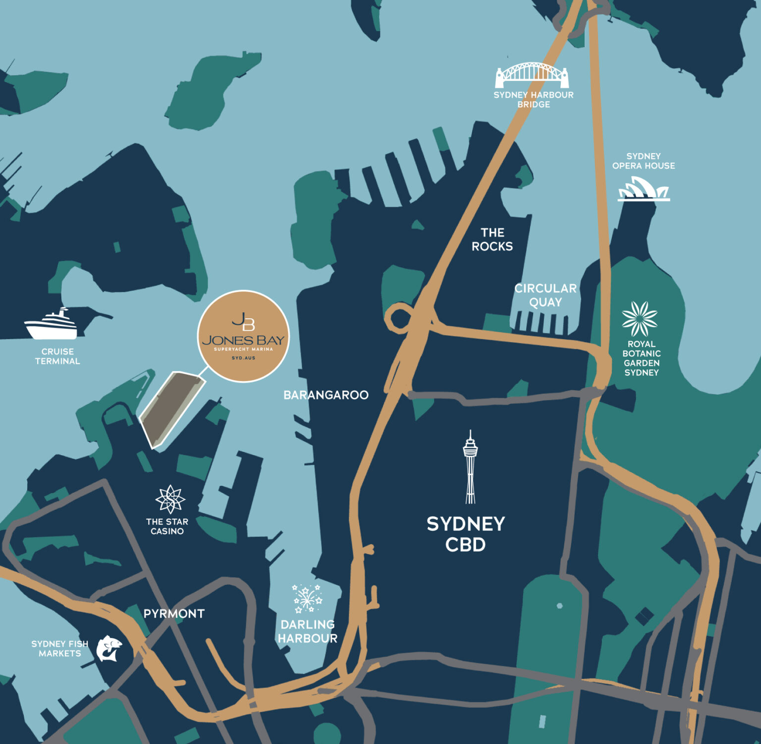 Jones Bay Wharf Precinct | Jones Bay Superyacht Marina